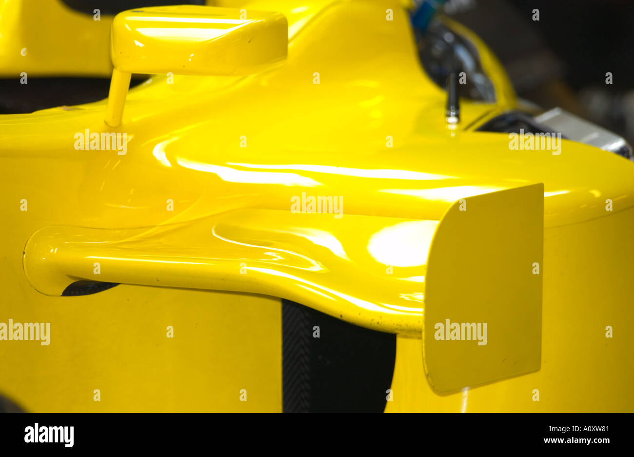 detail of yellow formula One racecar in 2005 Stock Photo - Alamy