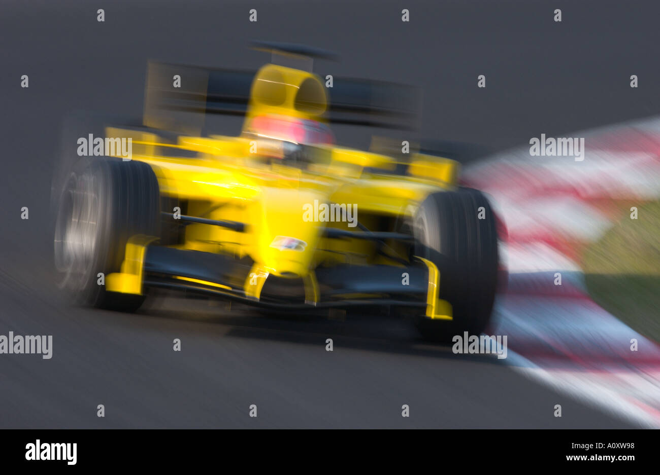Yellow formula 1 racecar hi-res stock photography and images - Alamy