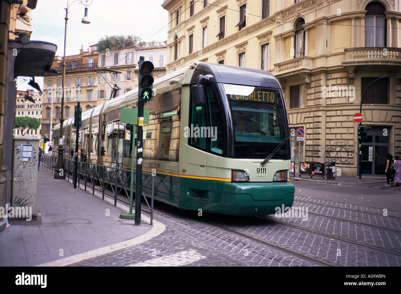 Tram Rome Lazio Italy Europe Stock Photo - Alamy