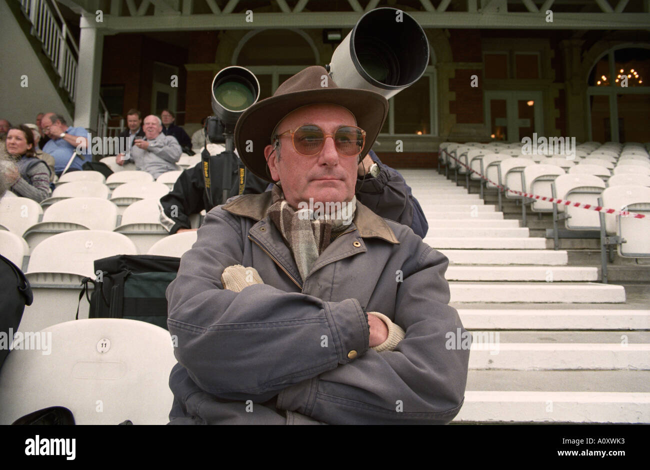 Cricket oval fans spectators men hi-res stock photography and images ...