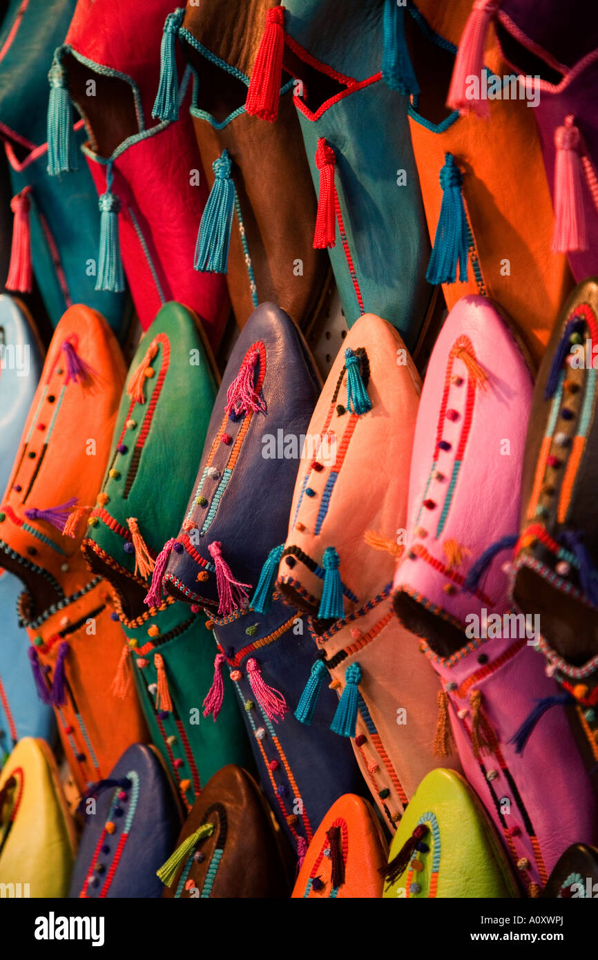 shoes at the Market Marrakesh Morocco Stock Photo - Alamy
