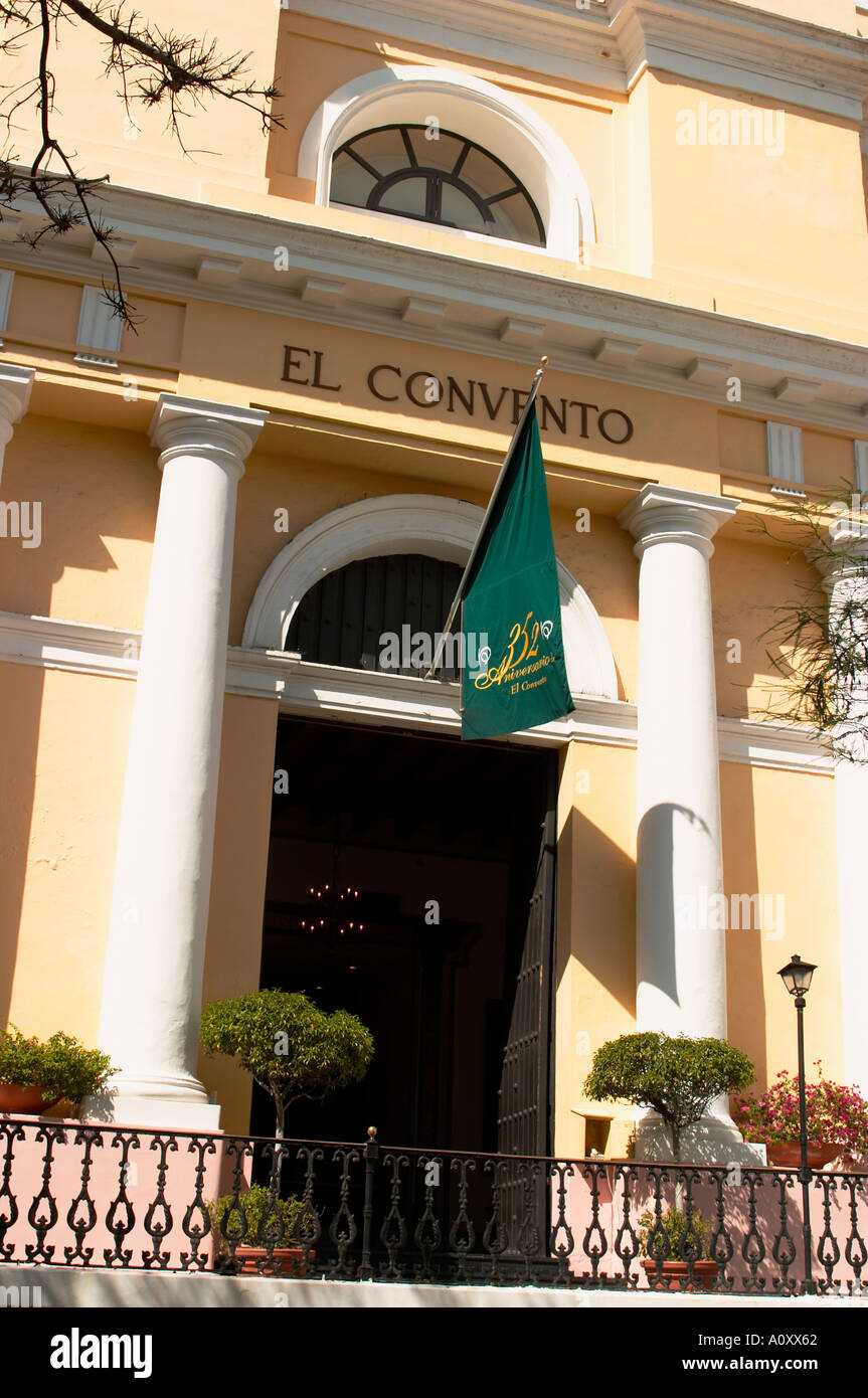 PUERTO RICO San Juan El Convento hotel entrance built in 17th century ...