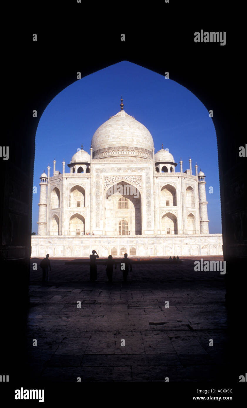 The Taj Mahal just outside the city of Agra in Rajasthan India Stock ...