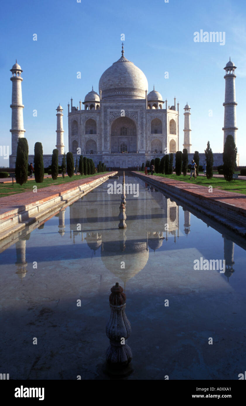 The Taj Mahal just outside the city of Agra in Rajasthan India Stock ...