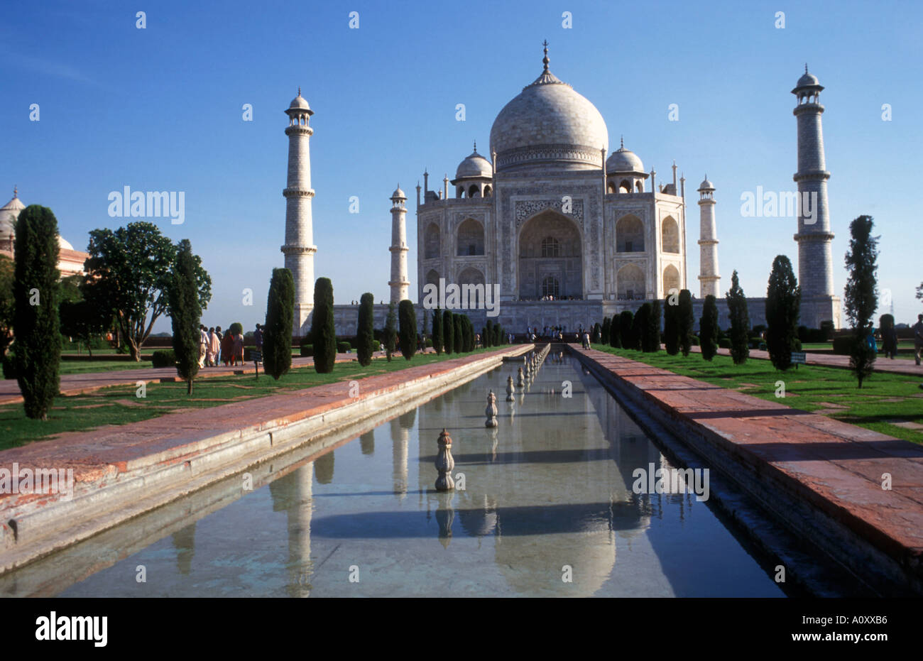 The Taj Mahal just outside the city of Agra in Rajasthan India Stock ...