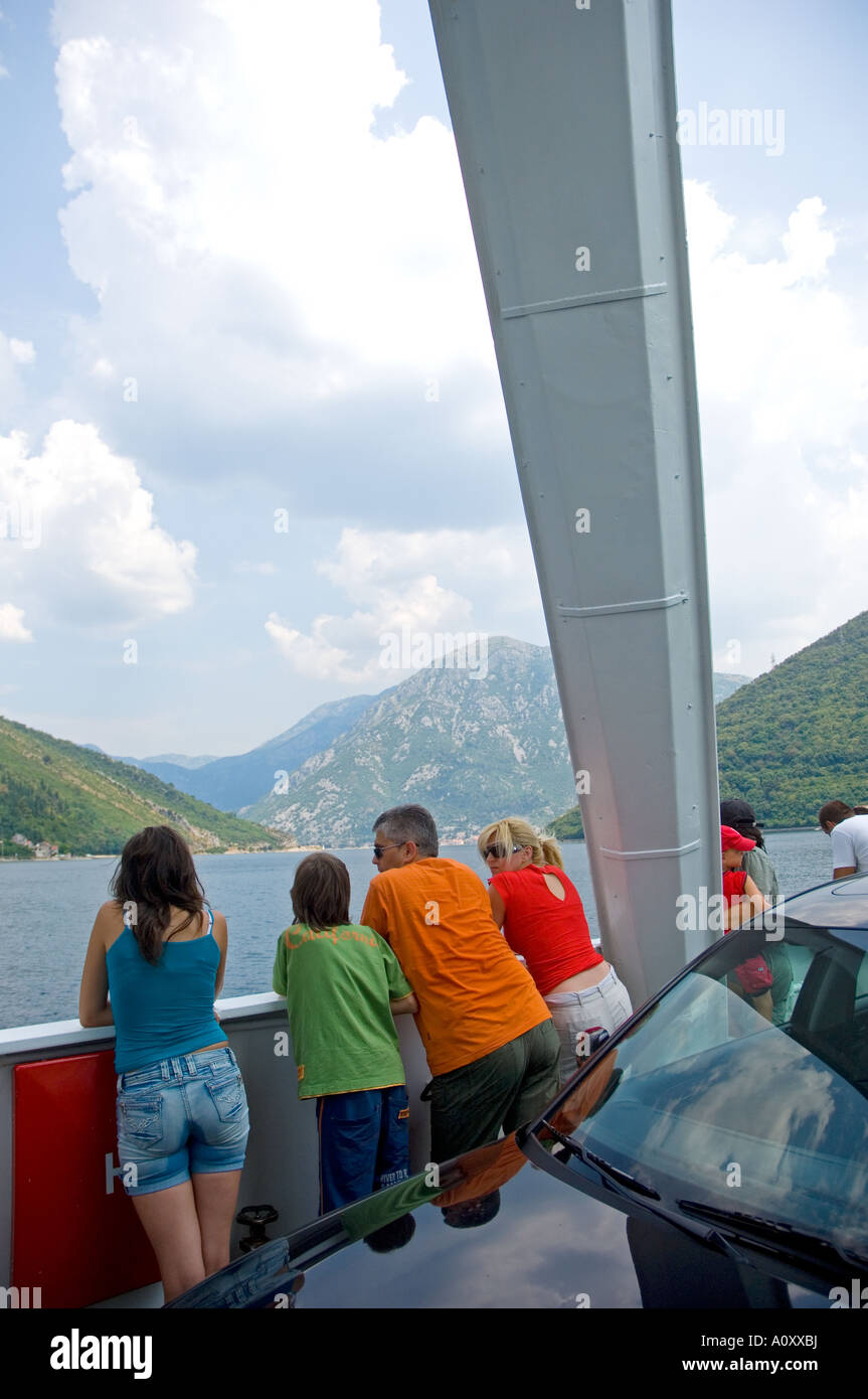 Car ferry Kamenari to Lepetani Montenegro Balkans Europe Stock Photo ...