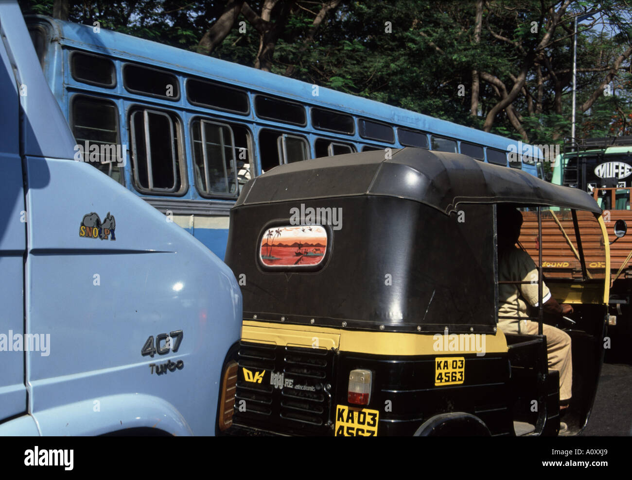 Motor rickshaw taxi in Bangalore, India Stock Photo - Alamy