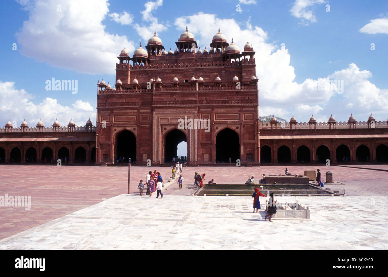 The Fort of Akbar the Great at Fatehpur Sikri in Rajasthan India Stock ...