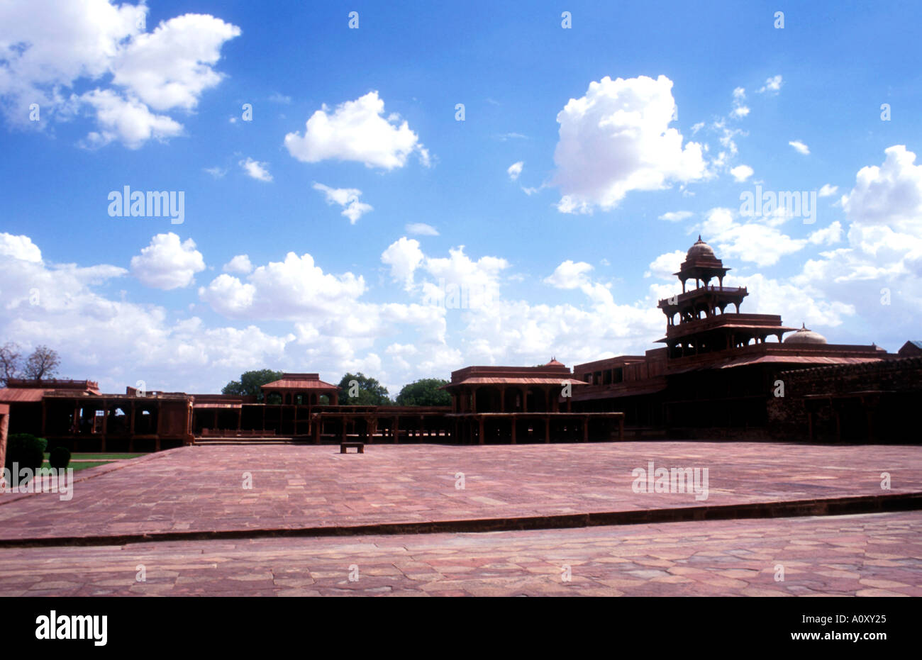 The Fort of Akbar the Great at Fatehpur Sikri in Rajasthan India Stock ...