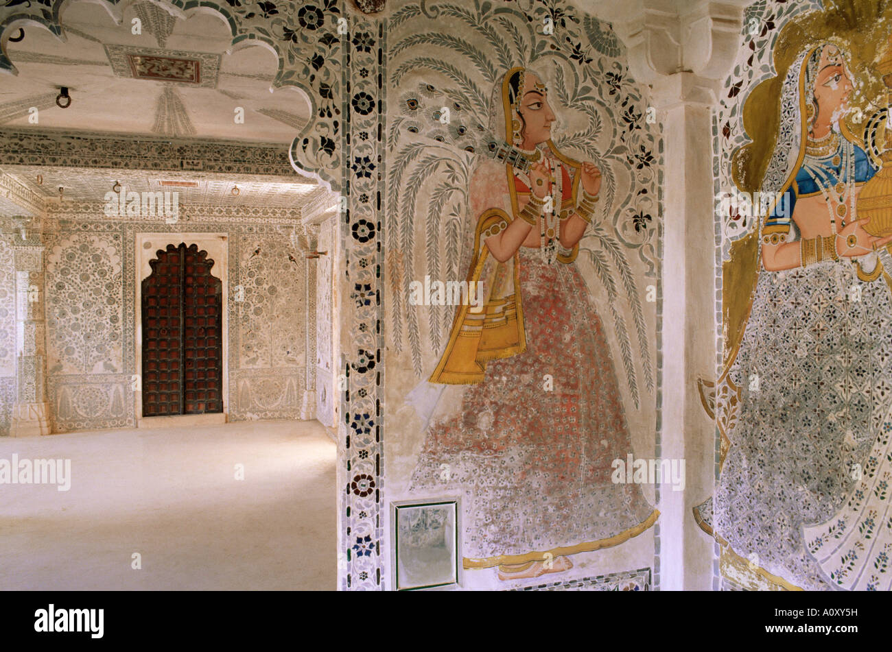 Juna Mahal old palace one of the finest examples of a painted palace ...