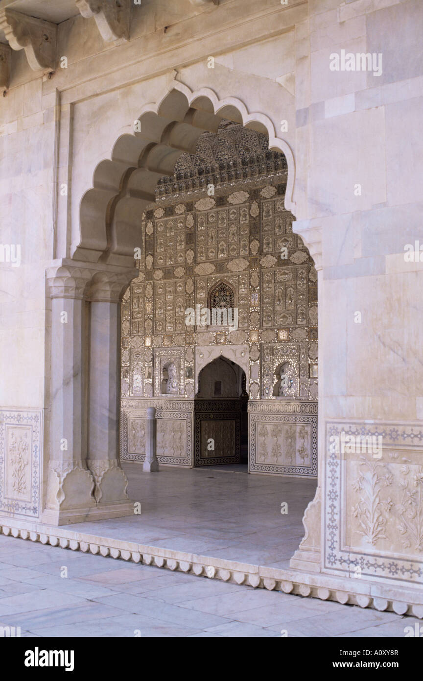 Interior decorative detail Amber Fort one of the great Rajput forts ...