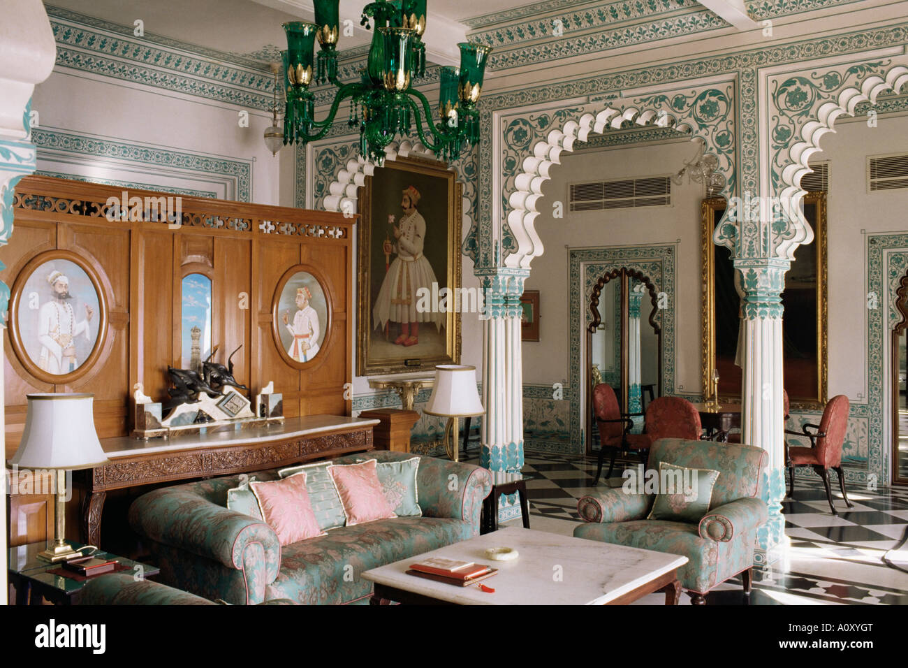 The Shiv Niwas Palace Hotel Udaipur Rajasthan state India Asia Stock ...