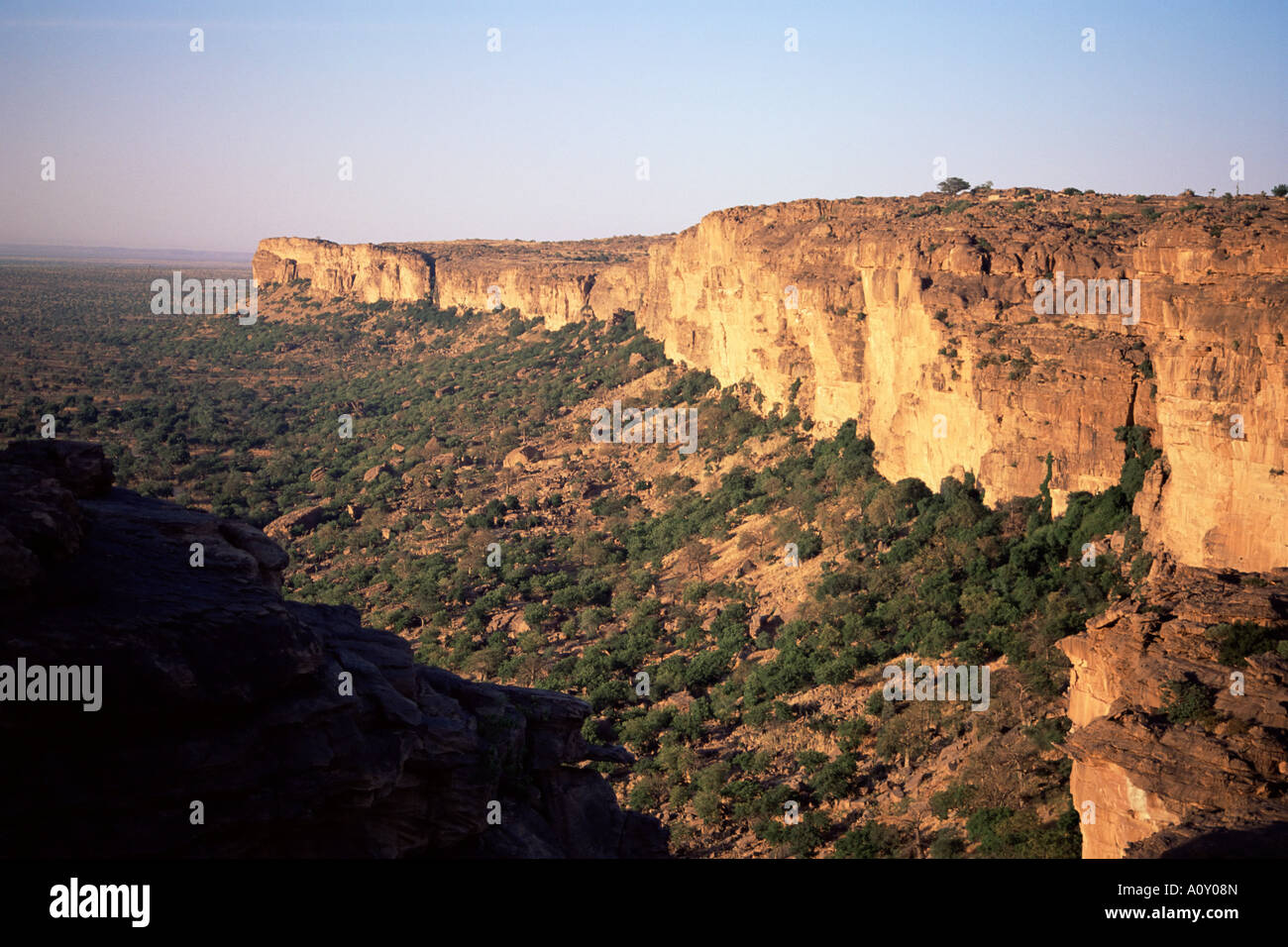 The Bandiagara escarpment Dogon area Mali Africa Stock Photo - Alamy