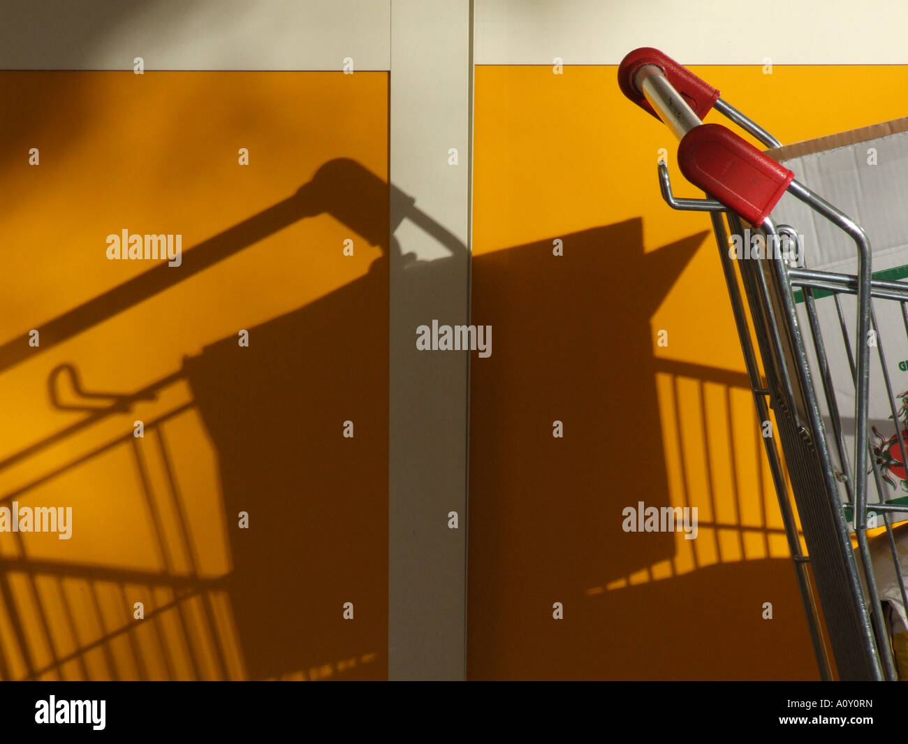 shopping trolley shadow Stock Photo - Alamy