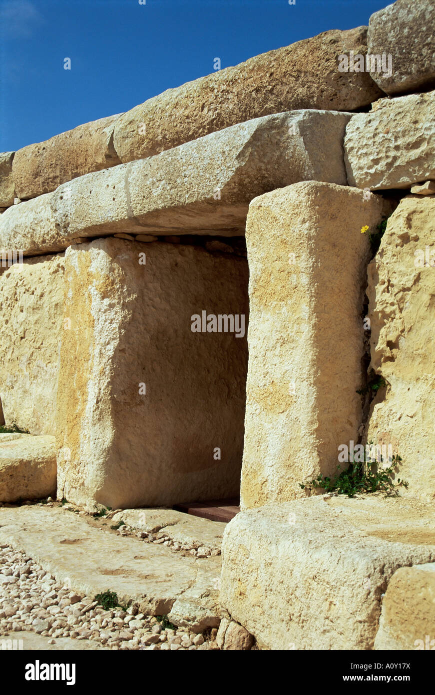 Trilithon doorway main entrance to megalithic temple dating from around ...
