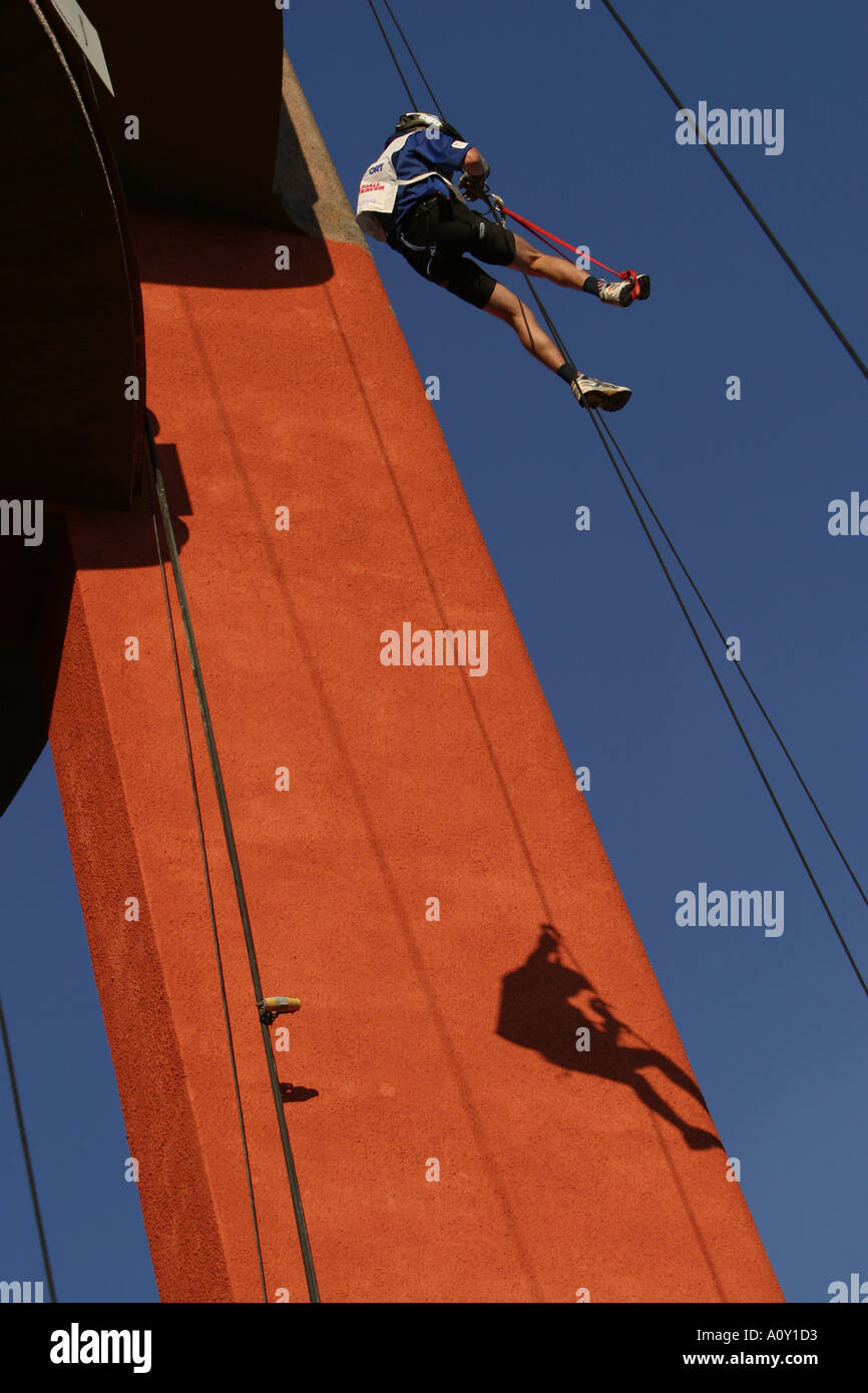 Repelling climbing wall hi-res stock photography and images - Alamy