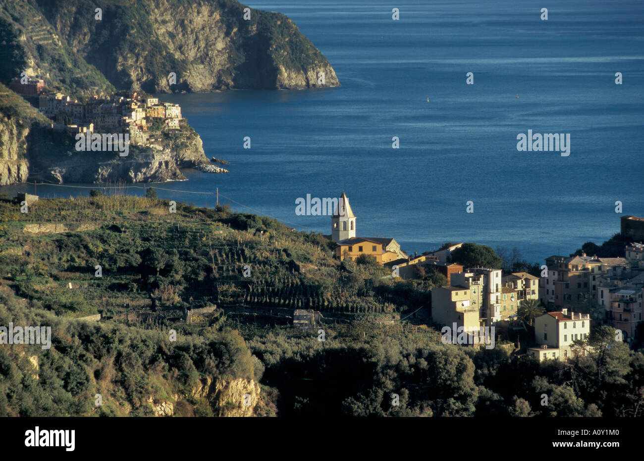Landscape Corniglia Cinque Terre Ligury Italy Stock Photo - Alamy