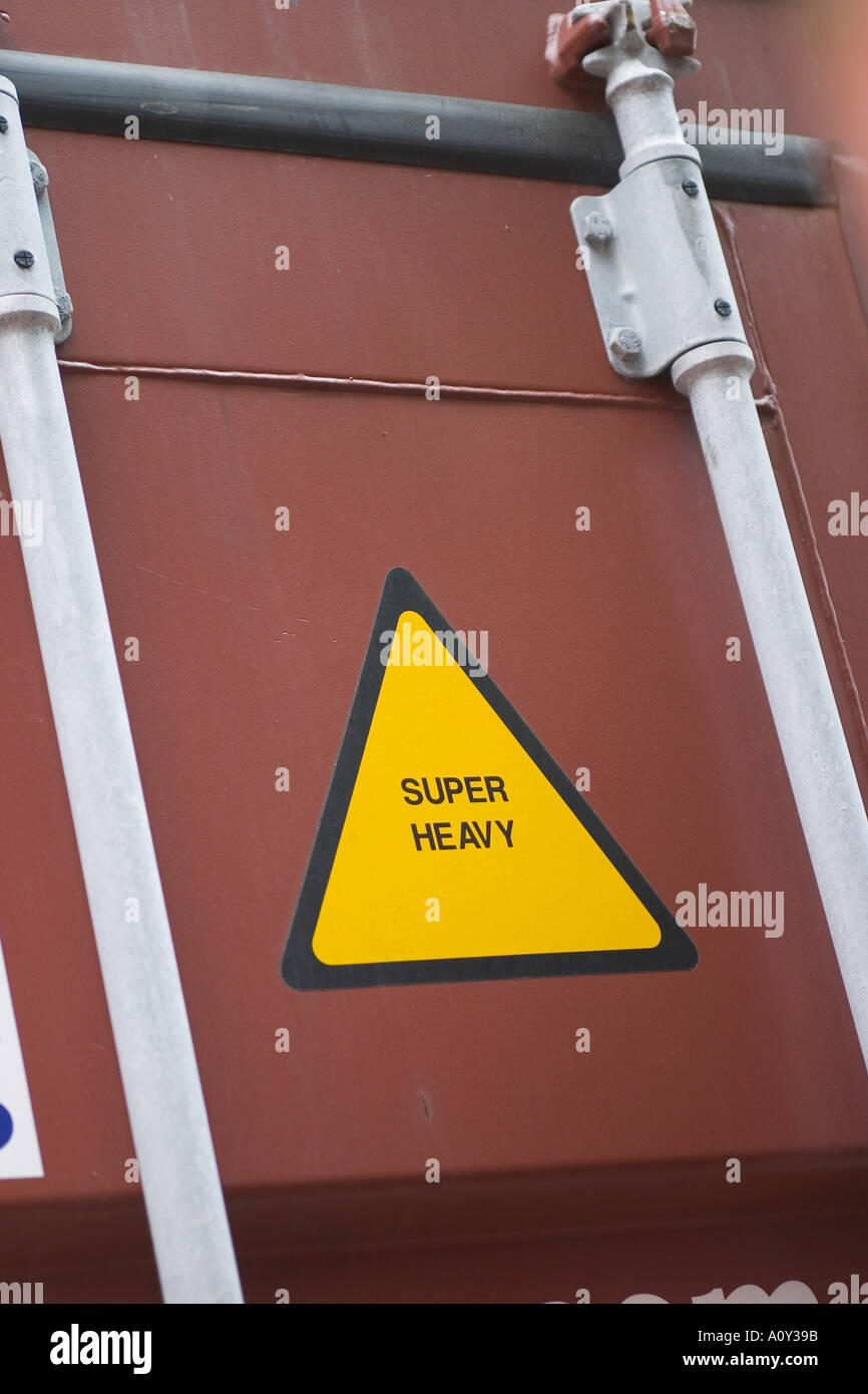 Caution heavy load sign hi-res stock photography and images - Alamy