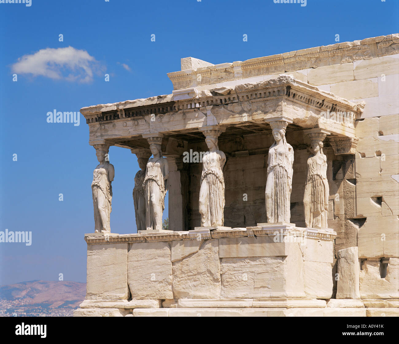 The Erechtheion Acropolis UNESCO World Heritage Site Athens Greece Europe Stock Photo - Alamy