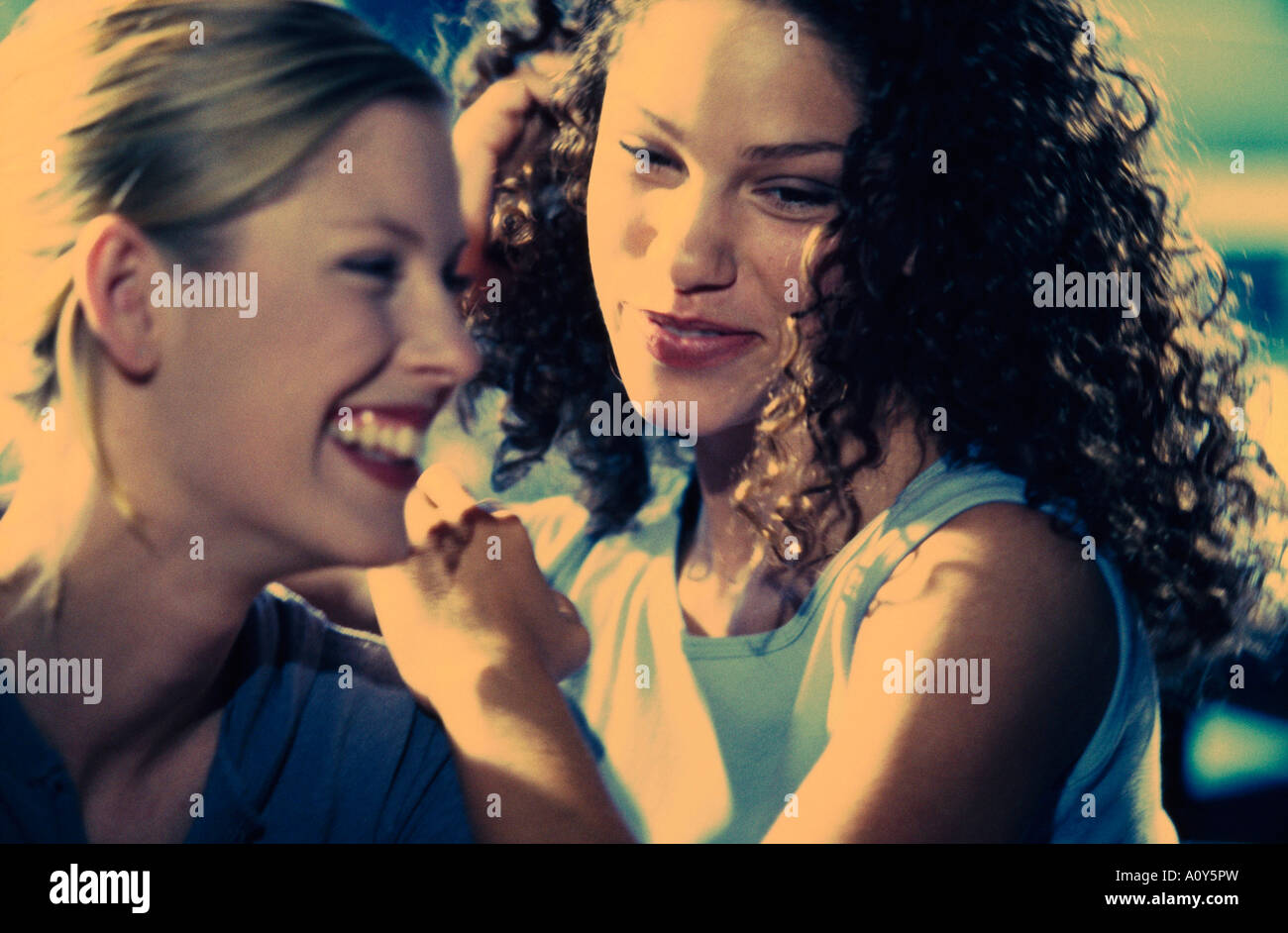Group women only not smiling hi-res stock photography and images - Alamy