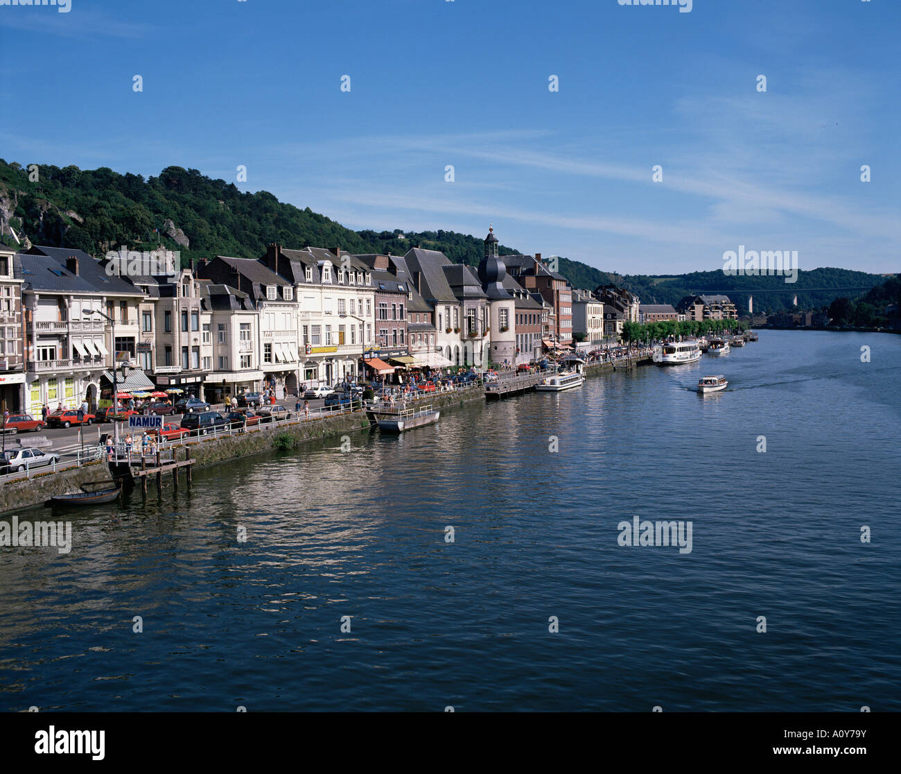 Old Town Dinant and River Meuse Ardennes Belgium Europe Stock Photo - Alamy