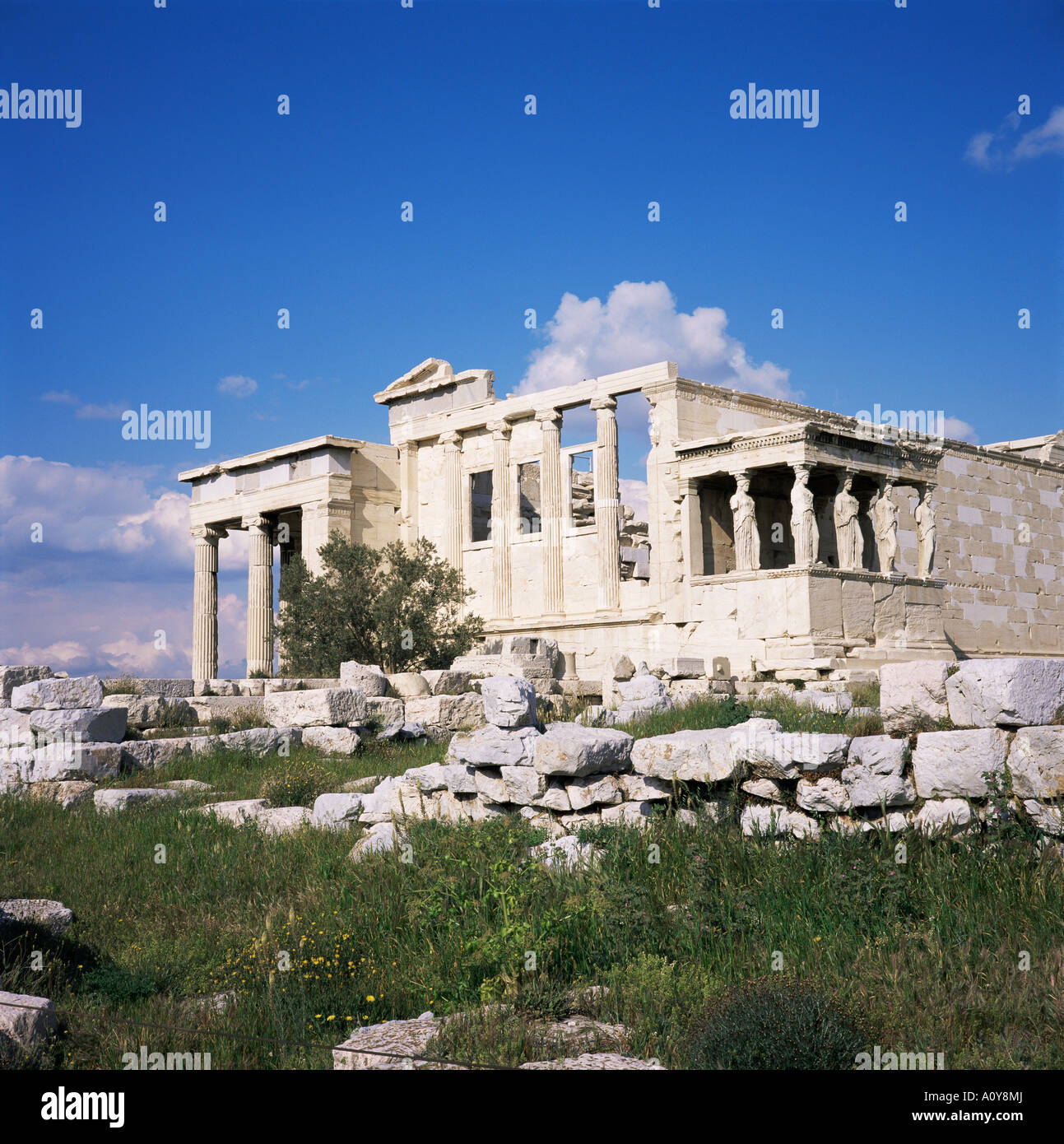The Erechtheion Acropolis UNESCO World Heritage Site Athens Greece Europe Stock Photo - Alamy