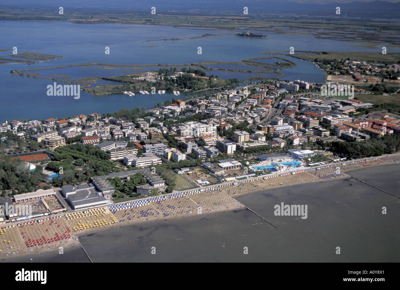 Aerial view Grado Friuli Venezia Giulia Italy Stock Photo - Alamy