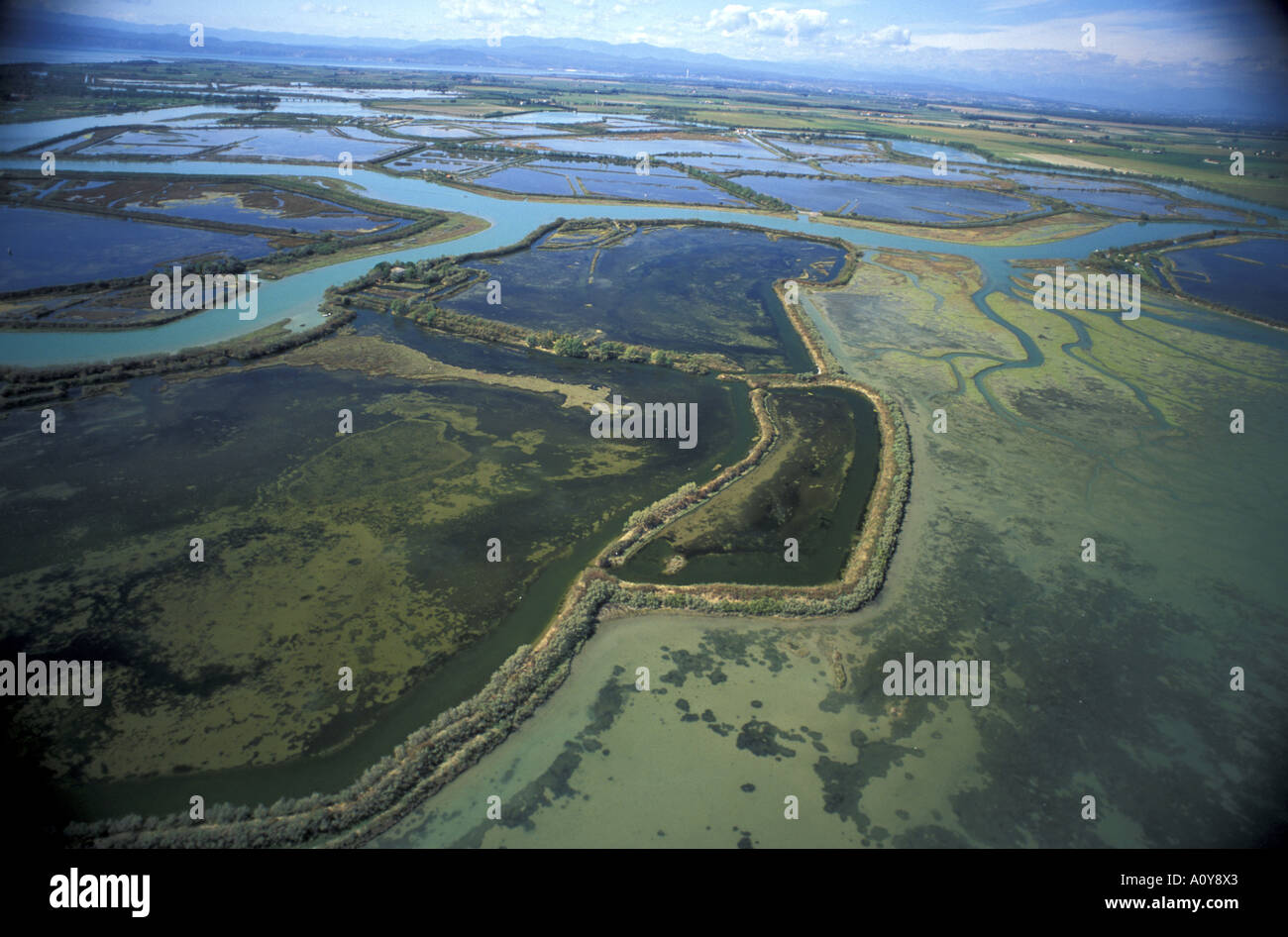 Aerial view of grado lagoon hi-res stock photography and images - Alamy