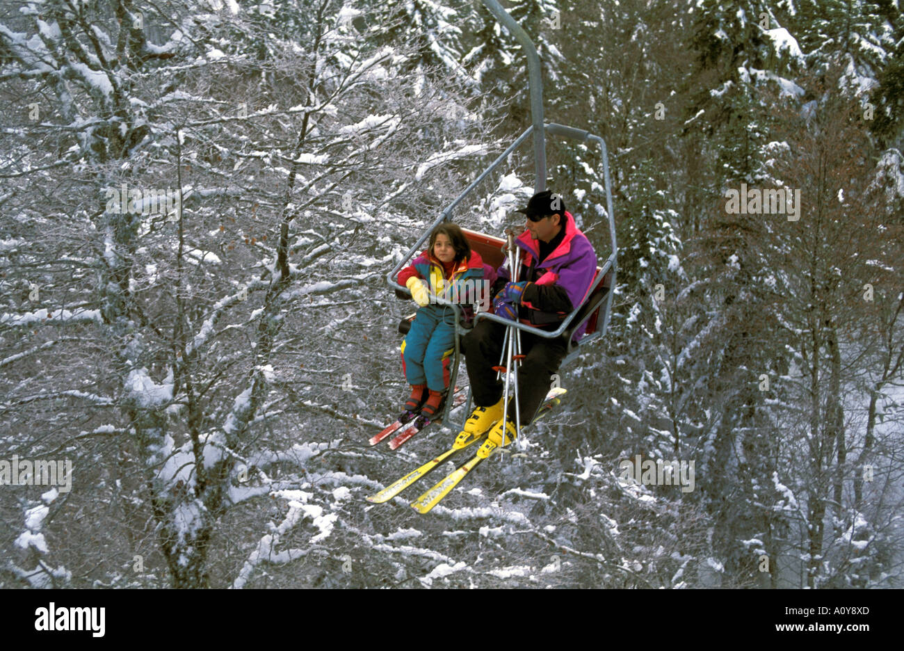 Ski lifts Gambarie Calabria Italy Stock Photo - Alamy