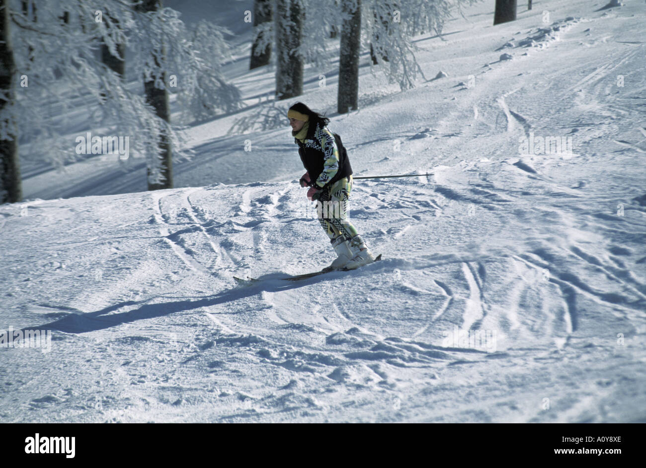 Ski run Gambarie Calabria Italy Stock Photo - Alamy