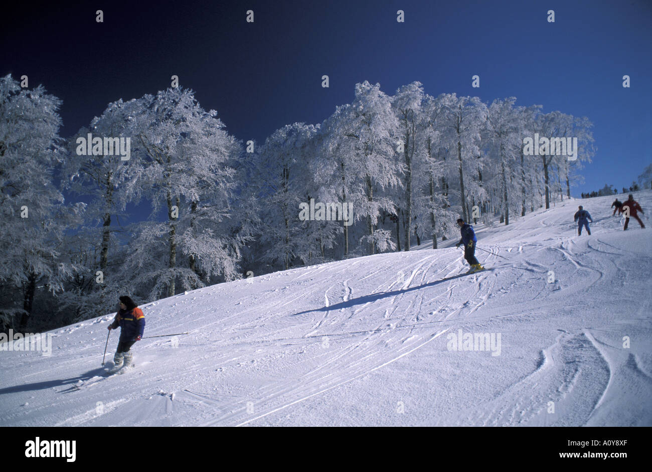 Ski run Gambarie Calabria Italy Stock Photo - Alamy