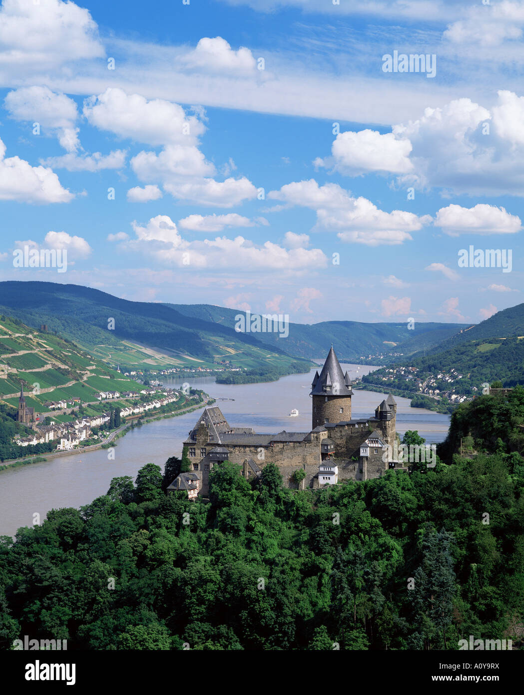 Stahleck Castle Bacharach Rhineland Germany Europe Stock Photo - Alamy