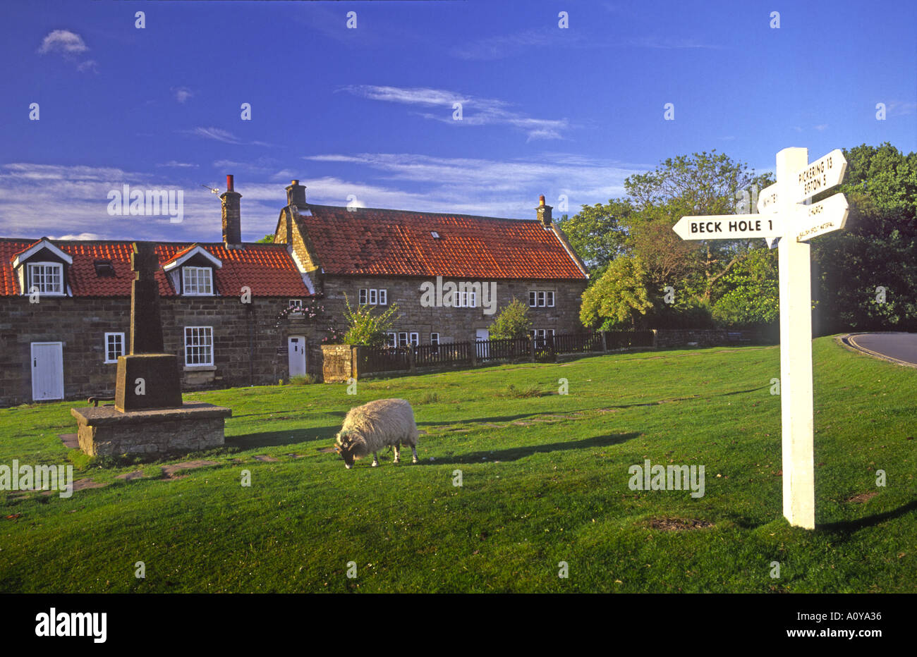 Goathland village sign hi-res stock photography and images - Alamy