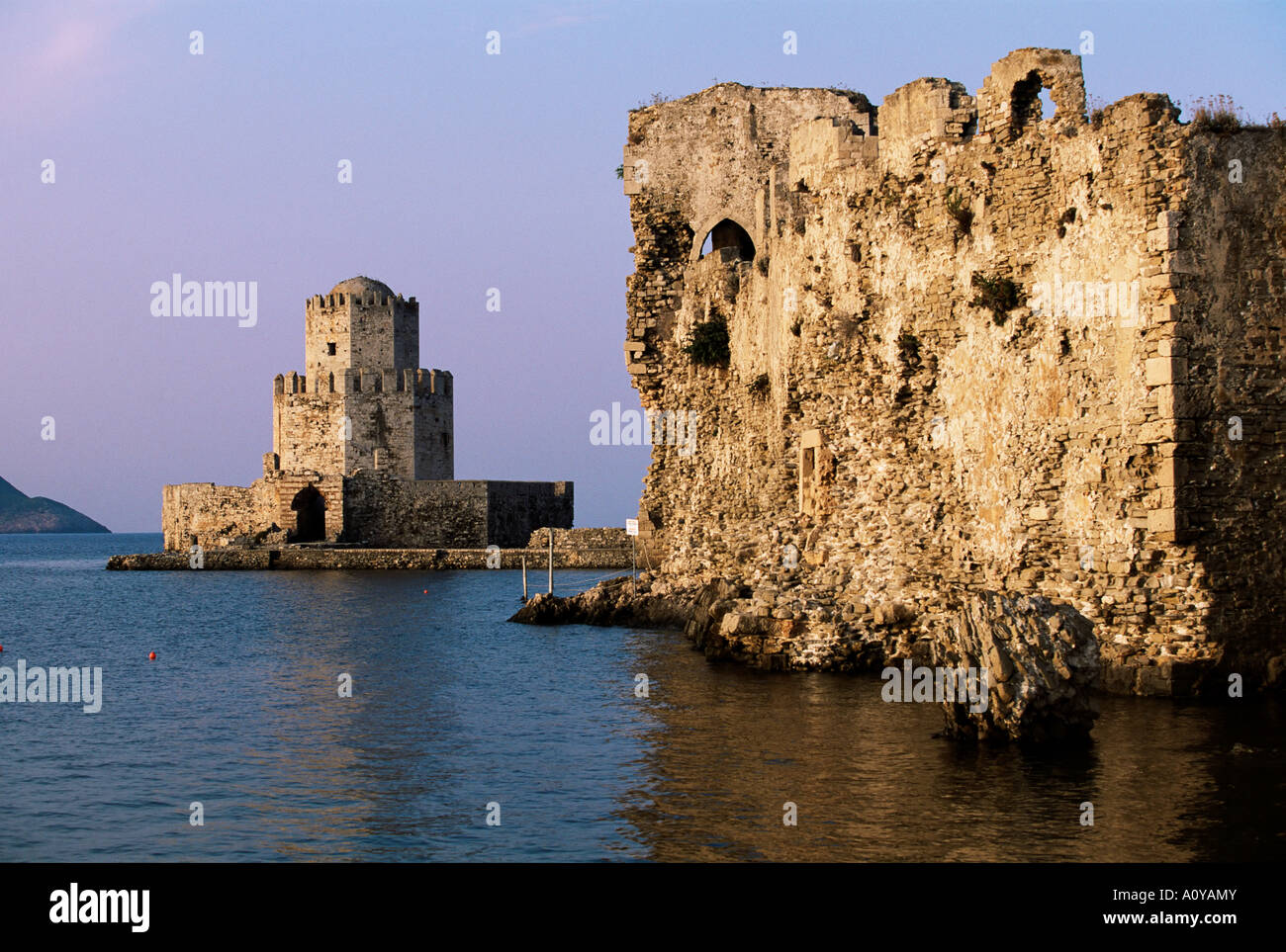 Venetian fortress Methoni Peloponnese Greece Europe Stock Photo - Alamy