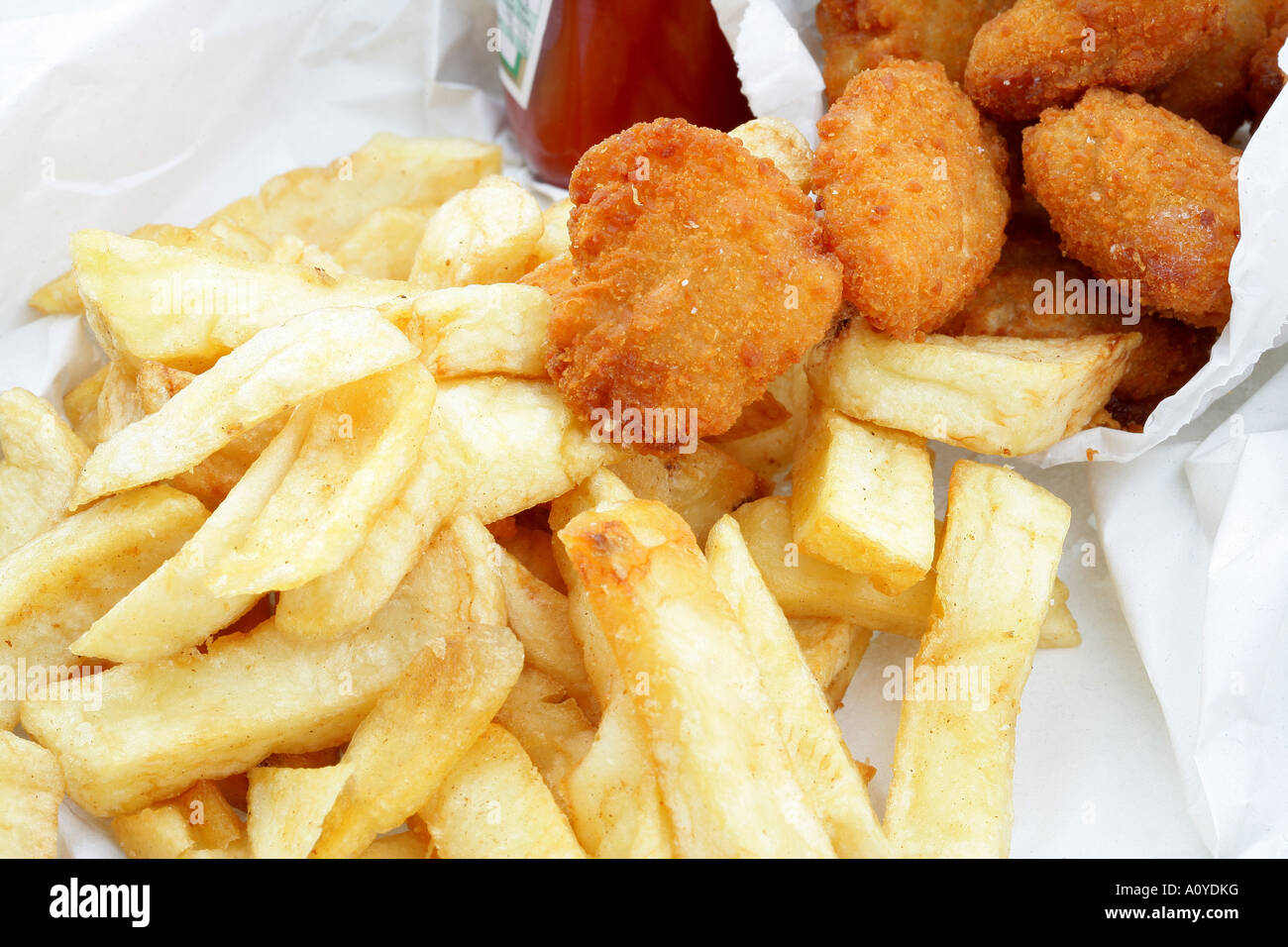 Scampi and Chips Stock Photo - Alamy
