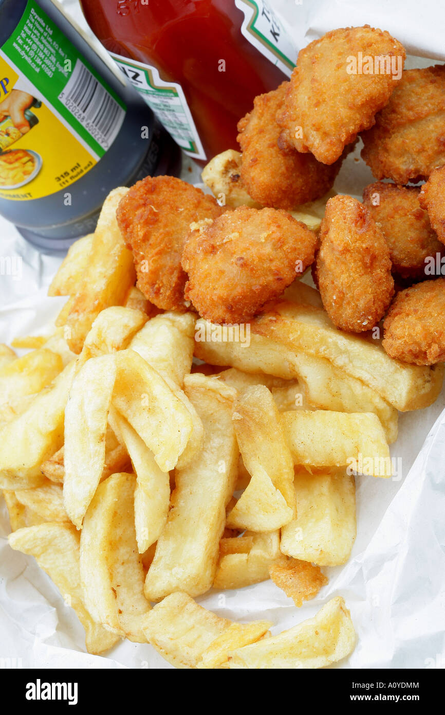 Scampi and Chips Stock Photo - Alamy