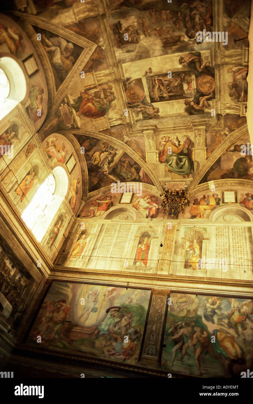 Sistine Chapel Vatican Rome Lazio Italy Europe Stock Photo - Alamy