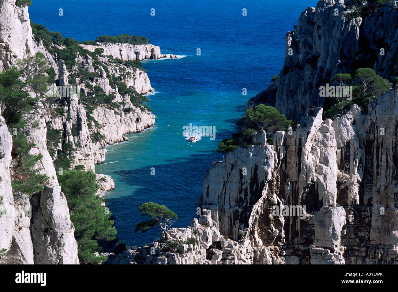 Cassis Calanque d en Vau Bouches du Rhone Provence France Mediterranean ...