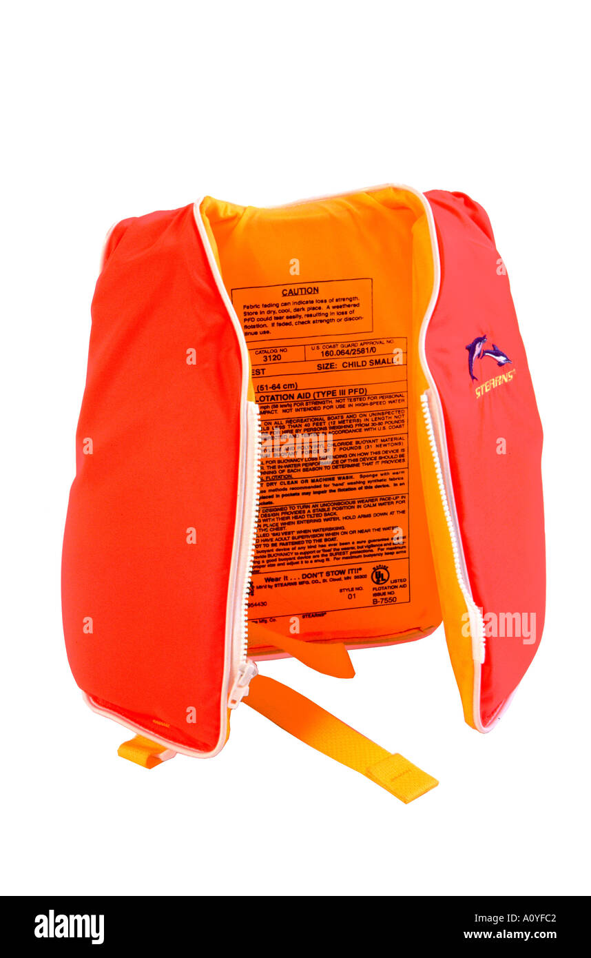 Life Vest Studio Portrait Stock Photo - Alamy