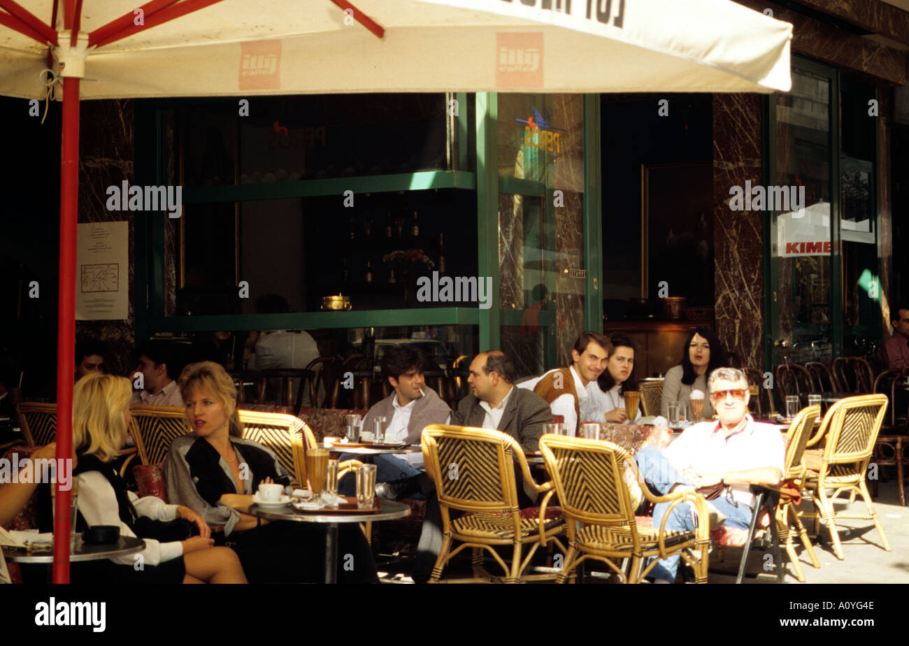 greece athens kolonaki square a coffee shop Stock Photo - Alamy