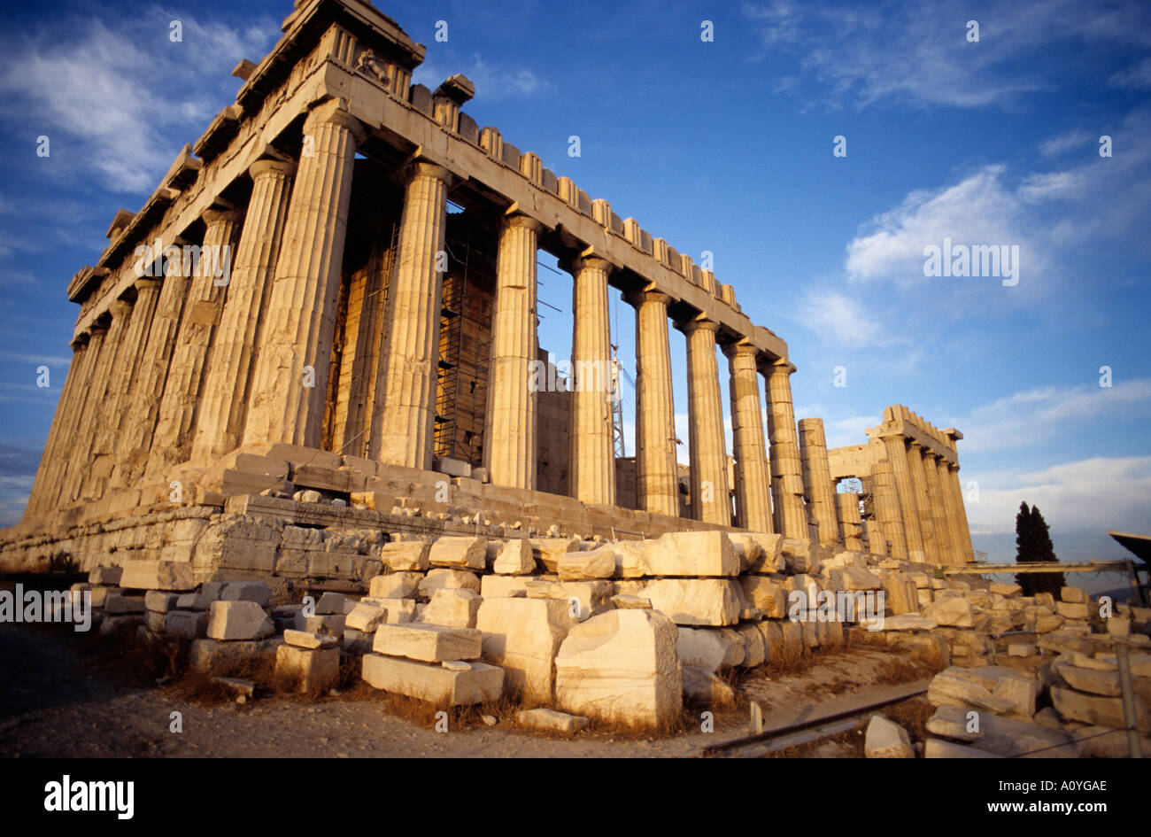 greece athens view of parthenon Stock Photo - Alamy