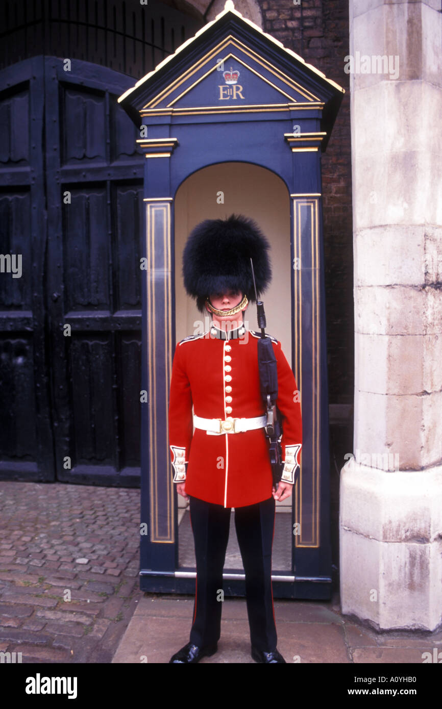 Guardsman on duty outside St. James Palace, London Stock Photo - Alamy
