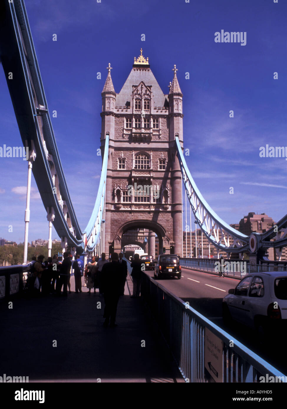 View of one of the Towers of Tower Bridge, London Stock Photo - Alamy