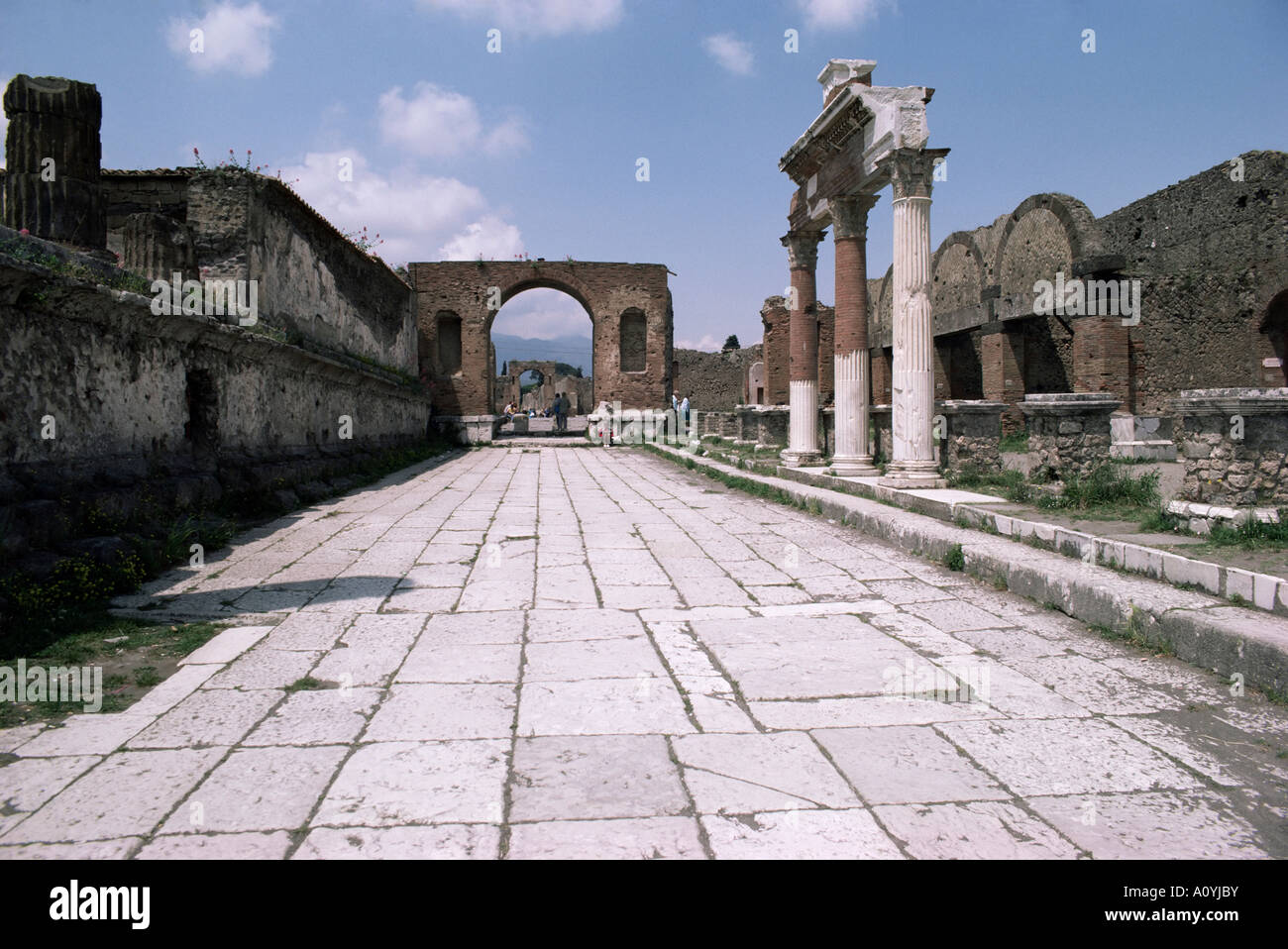 Portico of the Macellum Pompeii UNESCO World Heritage Site Campania ...