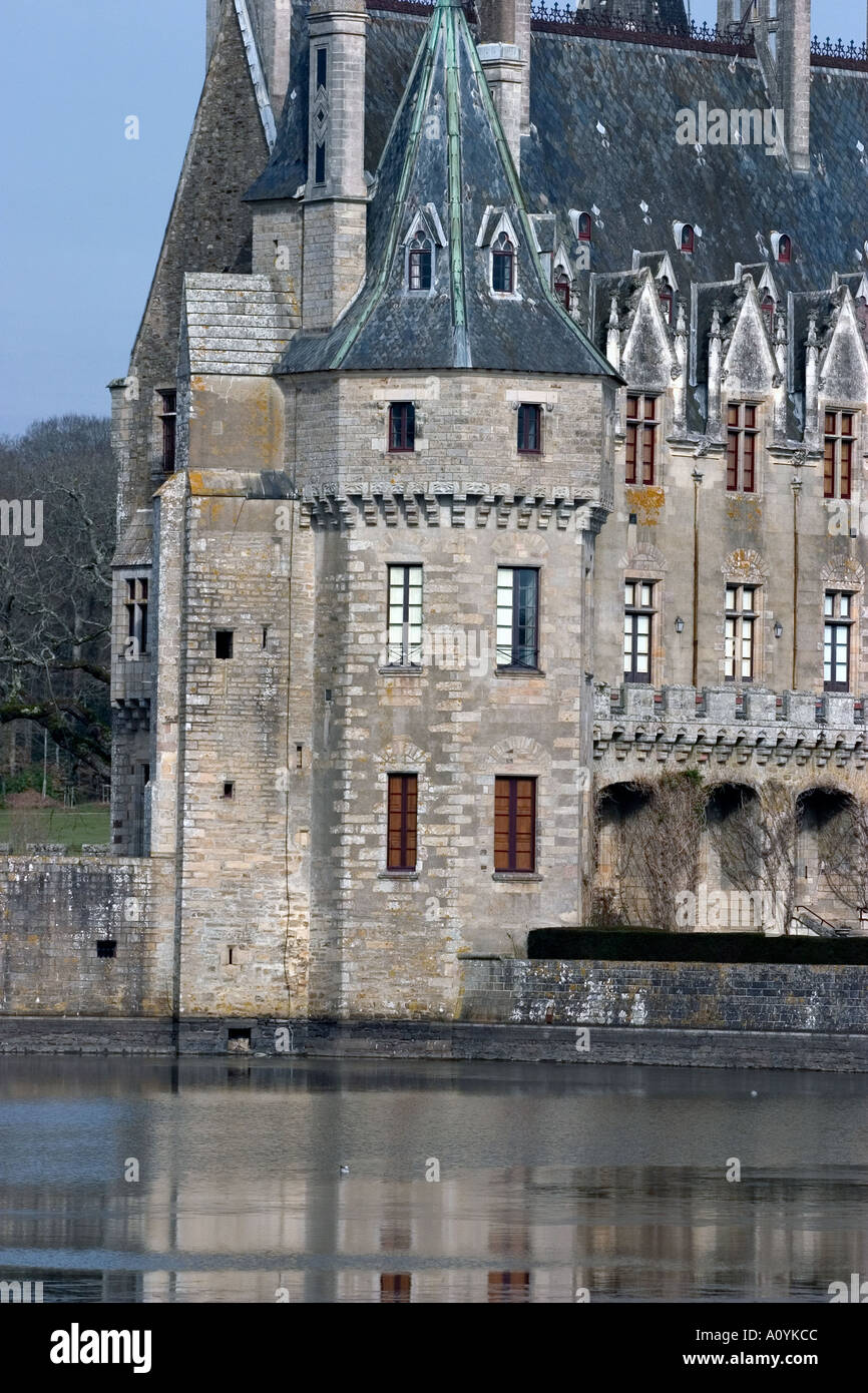 Old Castle in Brittany France Stock Photo - Alamy