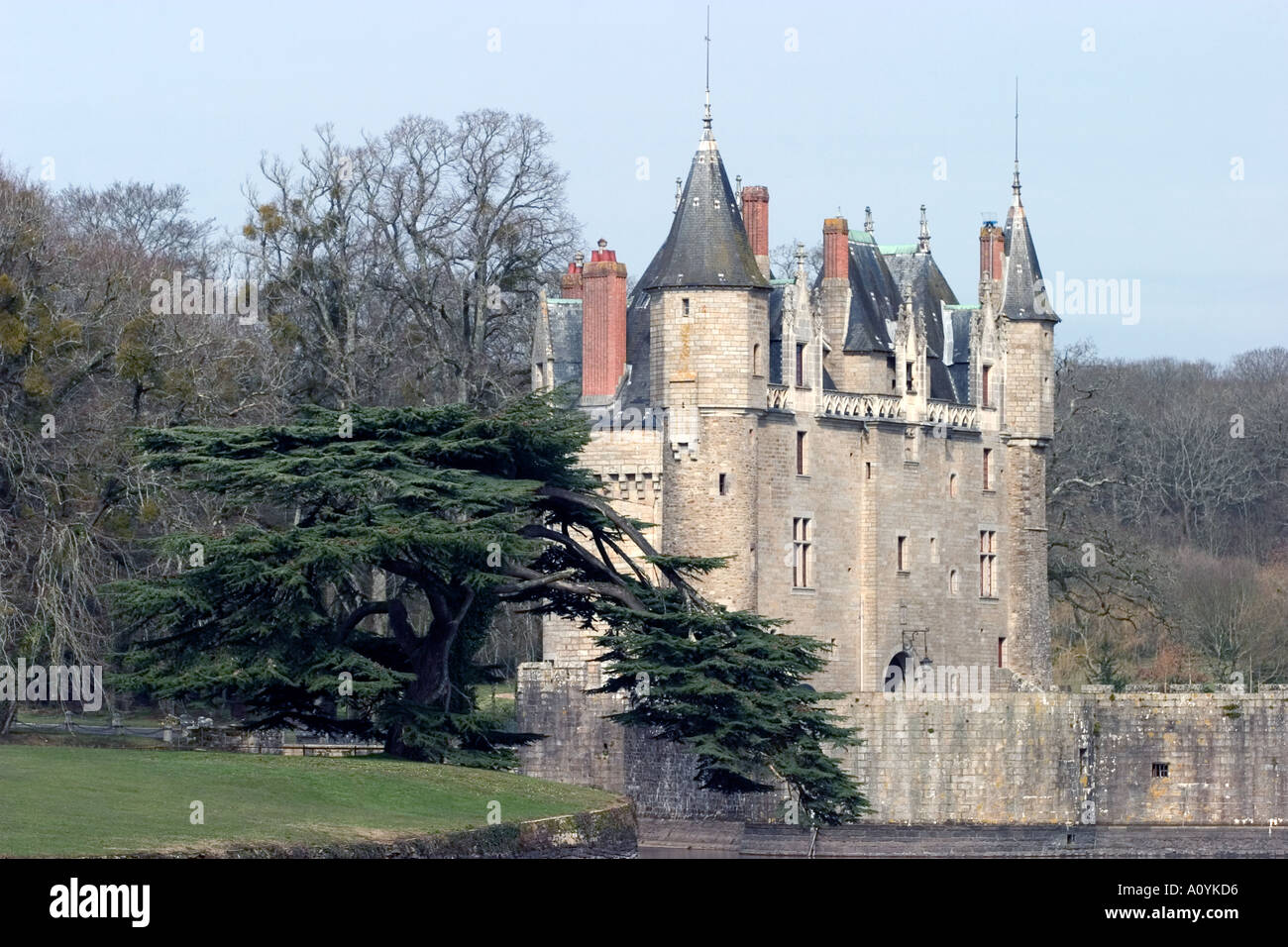 Old Castle in Brittany France Stock Photo - Alamy