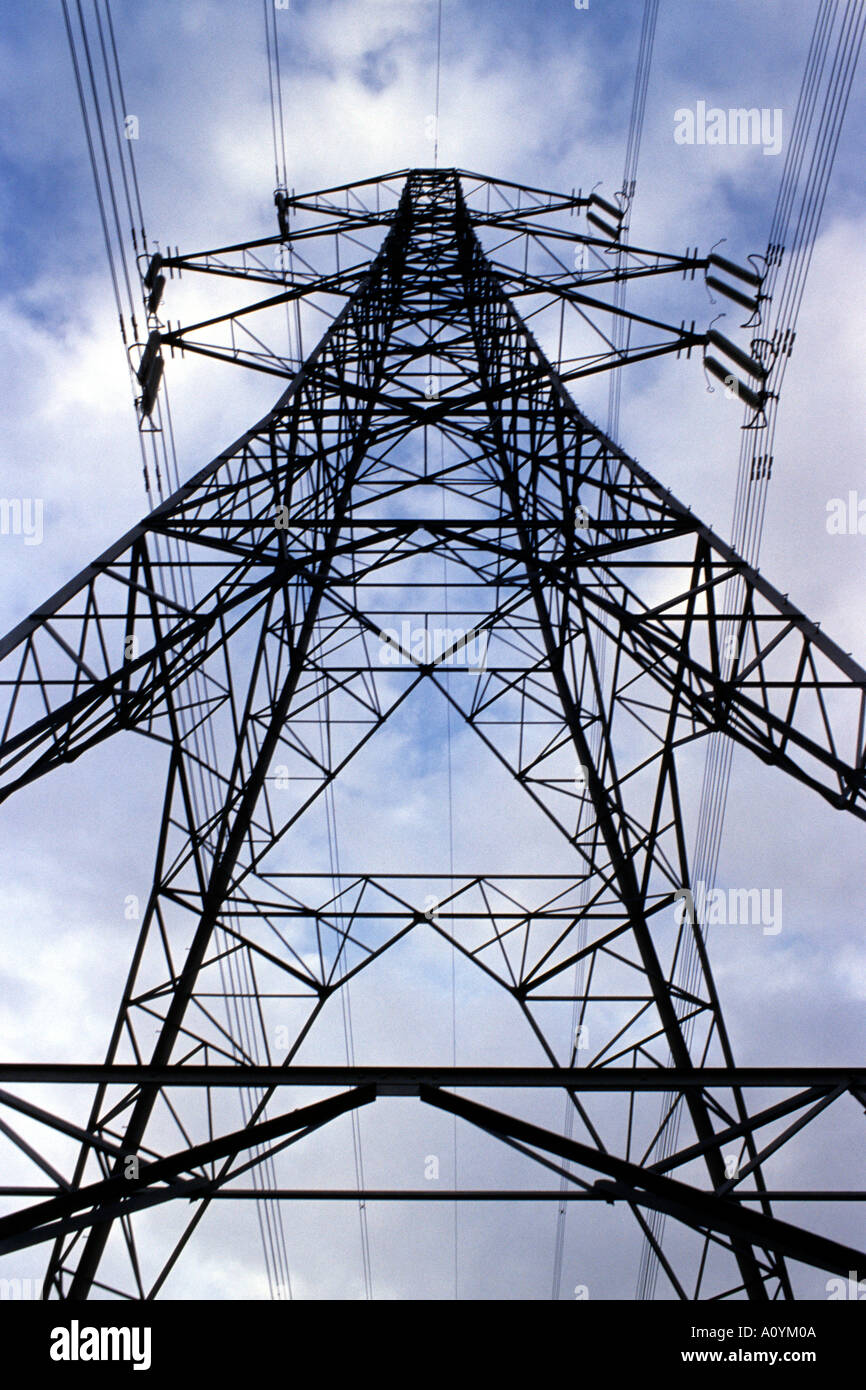 Electric power pylon Stock Photo - Alamy