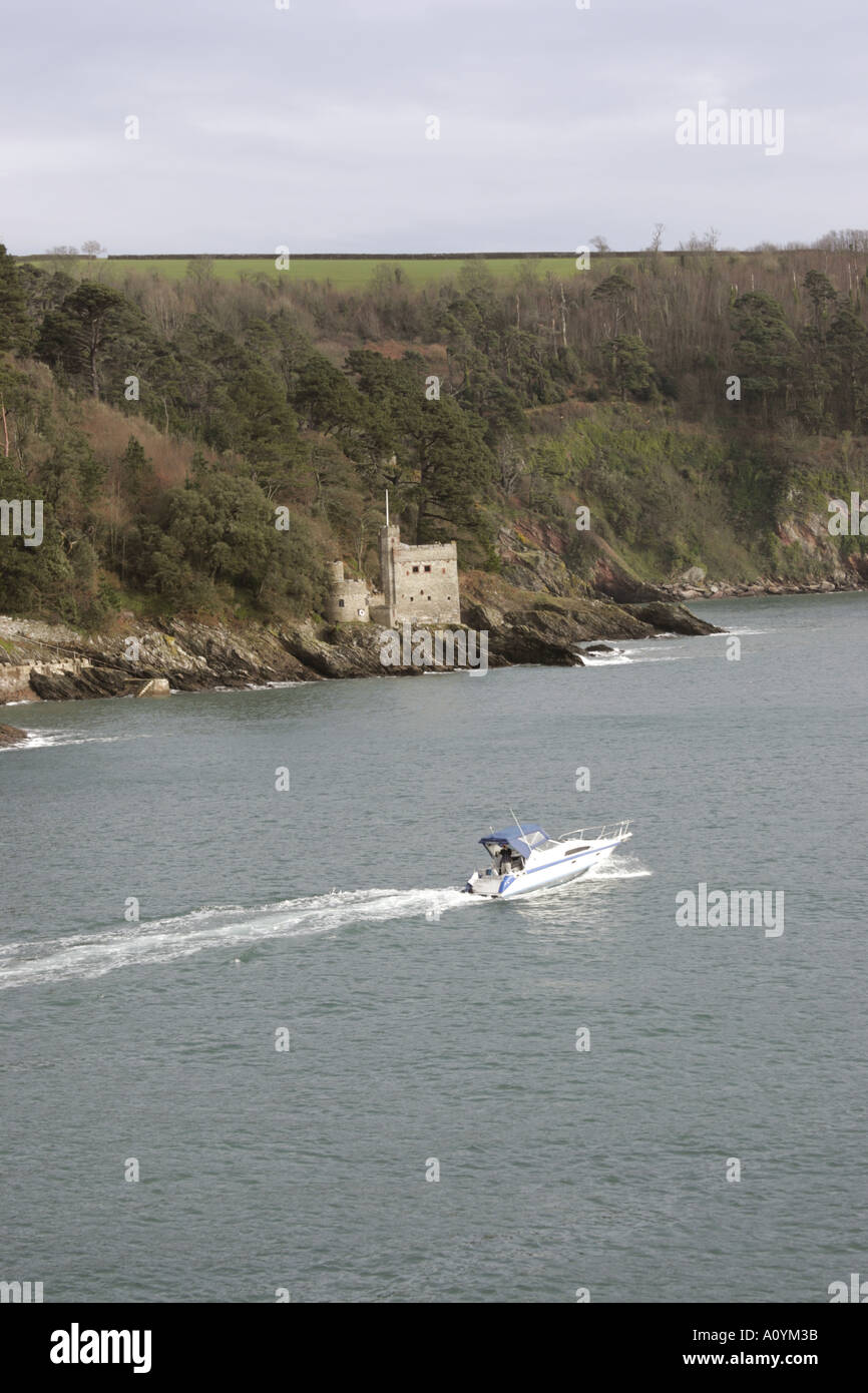 Devon England UK Dartmouth Castle View from castle river Dart Speed ...