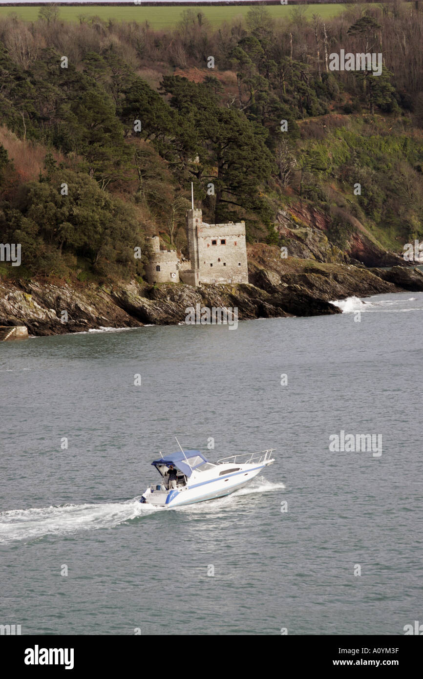 Devon England UK Dartmouth Castle View from castle river Dart Speed ...