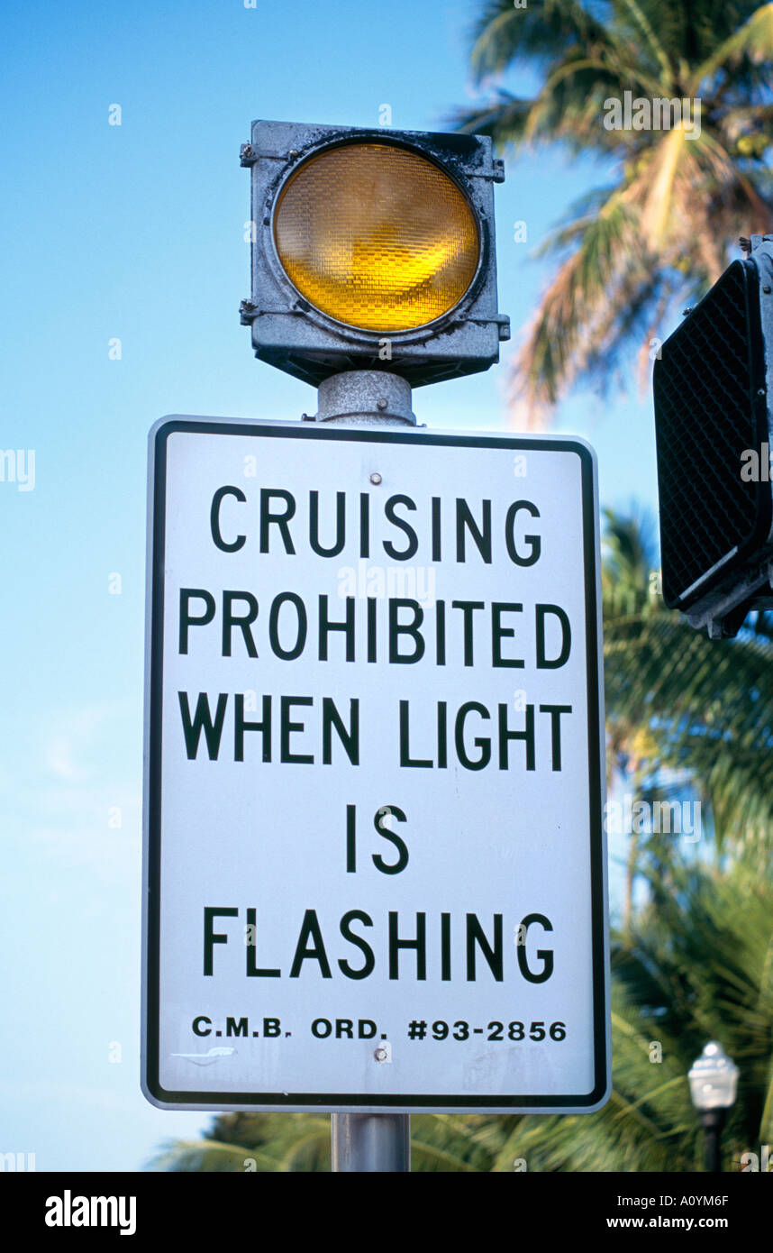 No cruising sign hi-res stock photography and images - Alamy